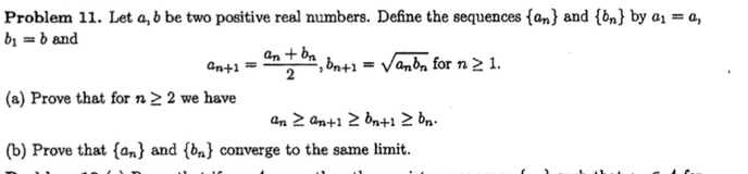 Solved Problem 11. Let A, B Be Two Positive Real Numbers.