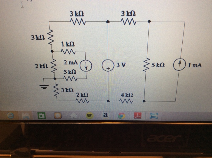Solved Find the voltage of 2mA current source. | Chegg.com
