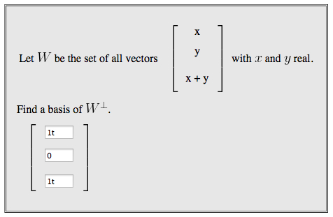 Solved Let W be the set of all vectors [xyx+y] with x and y | Chegg.com