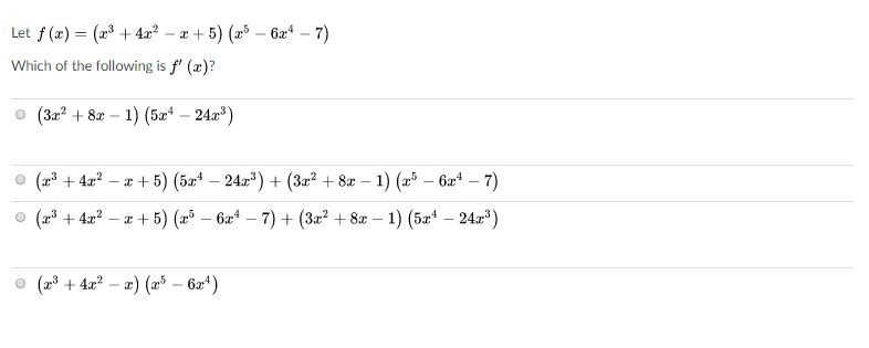 Solved Let f(z) = (z3 +4z2-2+5) (zs_6z4-7) Which of the | Chegg.com