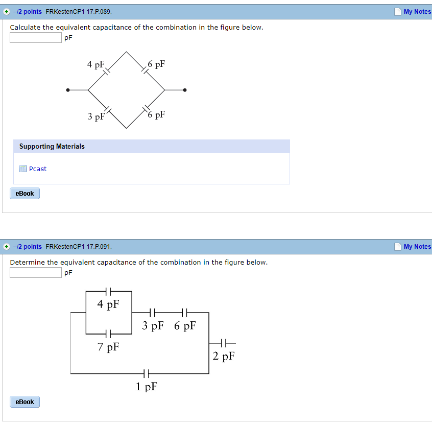 Solved Calculate the equivalent capacitance of the | Chegg.com