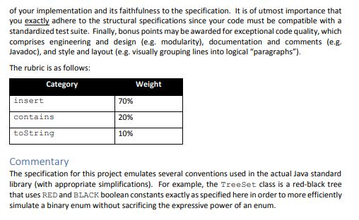 Solved Simplified Red-Black Trees The task of this project | Chegg.com