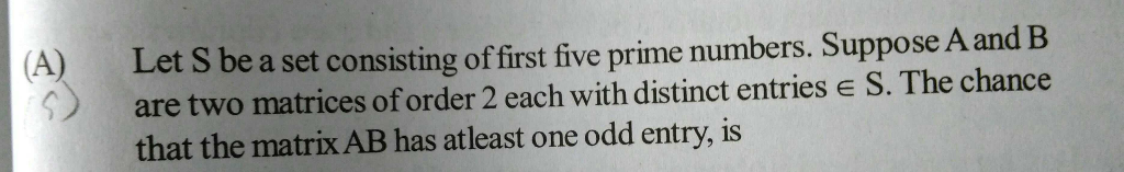 Solved Let S be a set consisting of first five prime | Chegg.com
