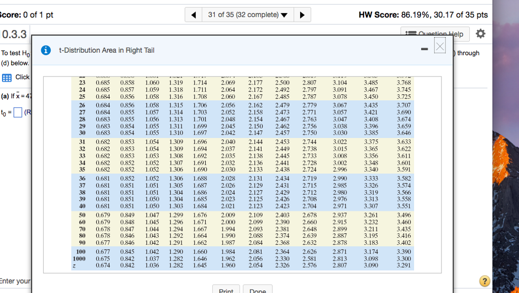 Solved To test Ho μ-50 versus H1 : μ