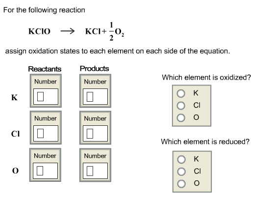 Solved For the following reaction KClO rightarrow KClO + | Chegg.com Solved For the following reaction KClO rightarrow KClO + | Chegg.com