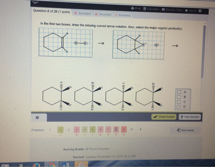 Solved In the first two boxes, draw the missing curved arrow | Chegg.com
