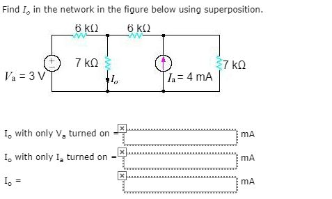 Solved Find Io in the network in the figure below using | Chegg.com