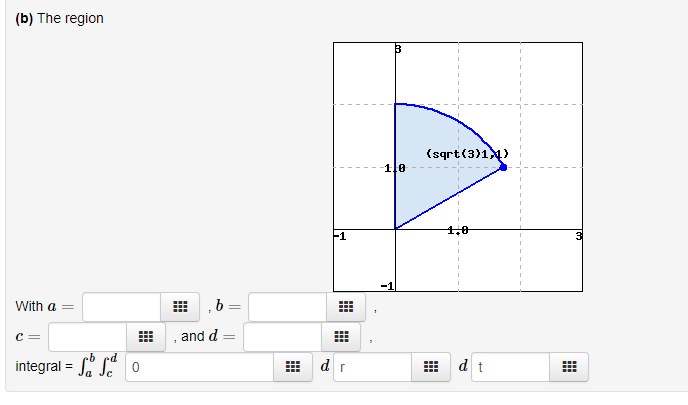 Solved (1 point) For each of the following, set up the | Chegg.com