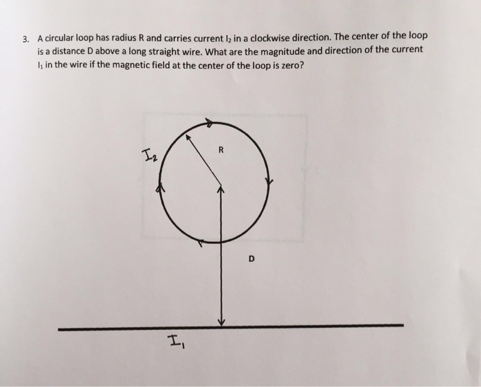 Solved A circular loop has radius R and carries current I_2 | Chegg.com