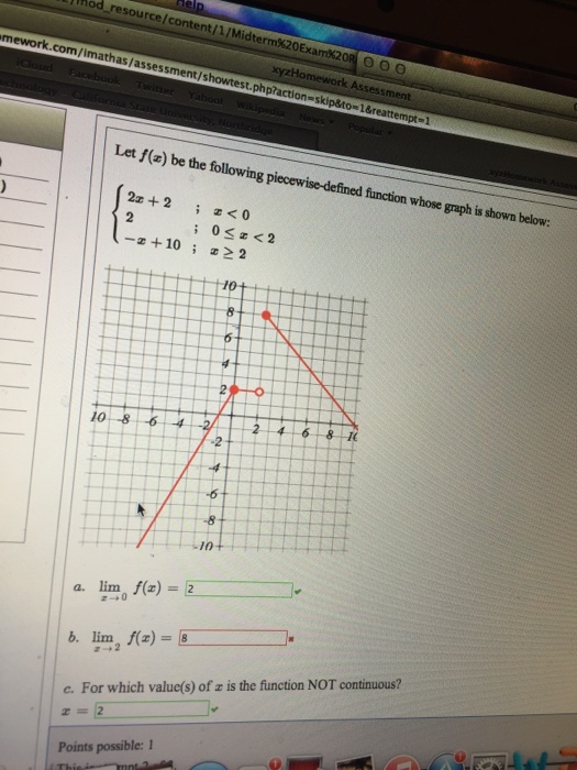 Solved Let f(x) be the following piecewise-defined whose | Chegg.com Solved Let f(x) be the following piecewise-defined whose | Chegg.com