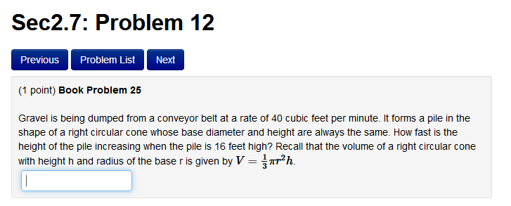 Solved Sec2.7: Problem 12 Previous Problem List Next (1 | Chegg.com