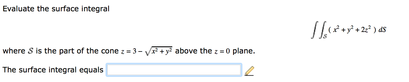 Solved Evaluate the surface integral Double int S | Chegg.com