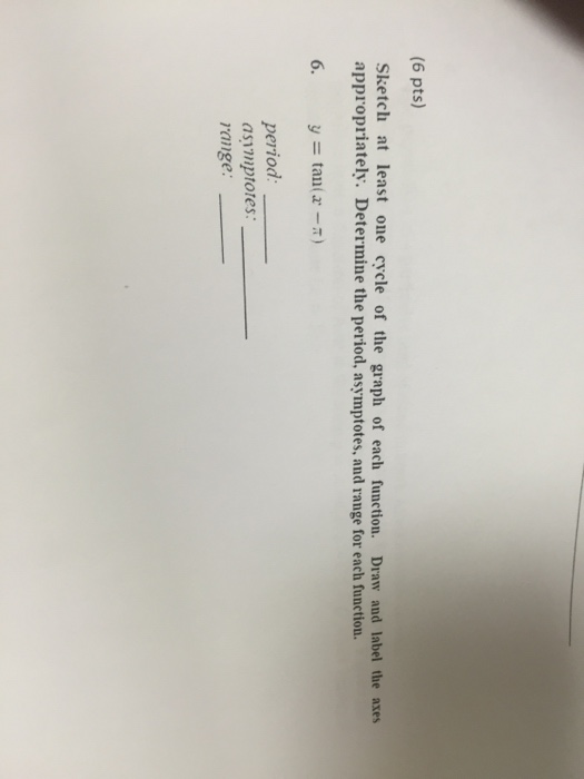 Solved Sketch at least one cycle of the graph of each | Chegg.com