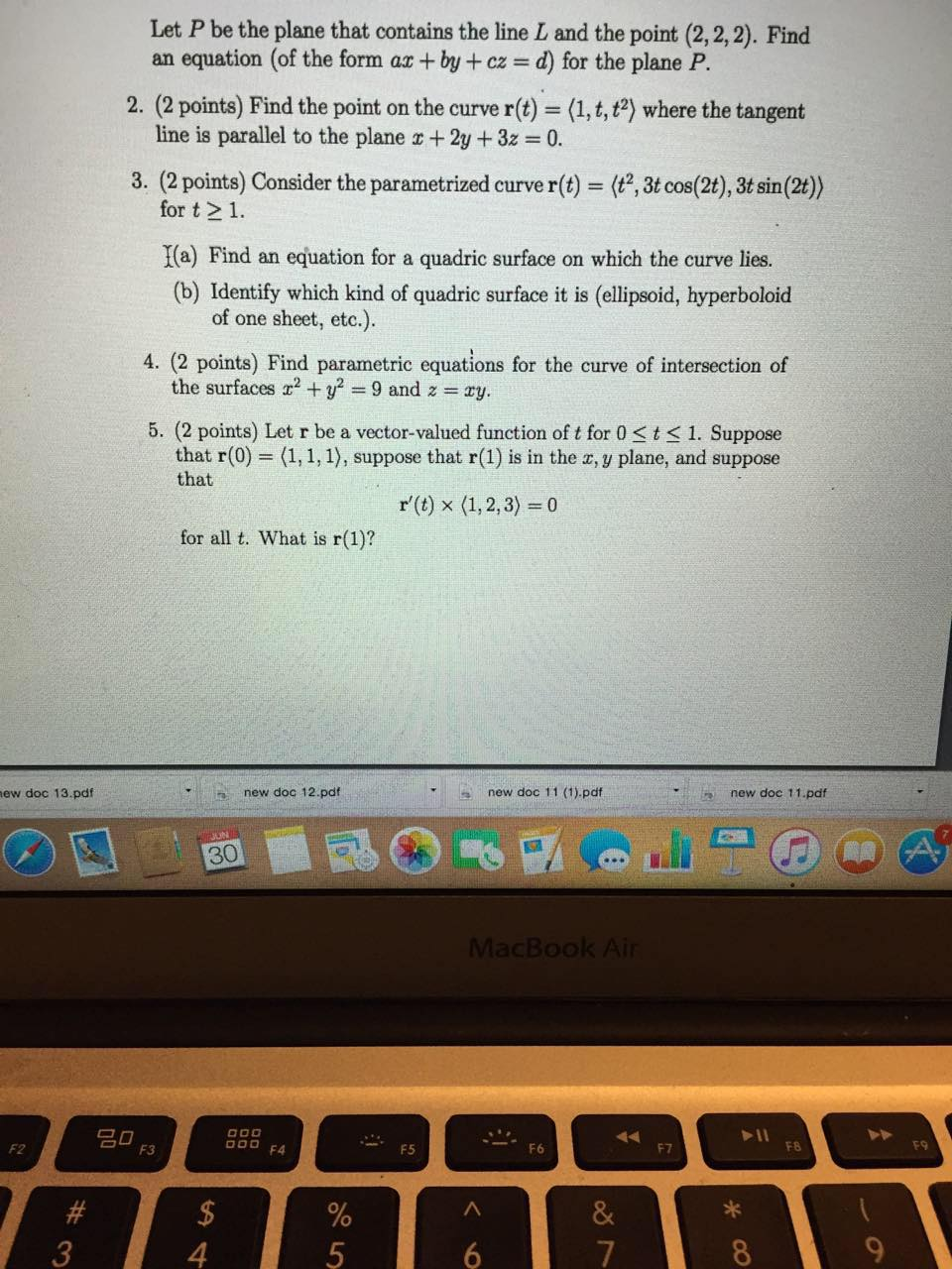 Solved Let P be the plane that contains the line L and the | Chegg.com