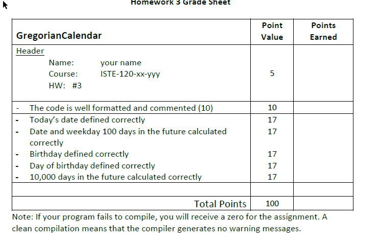 ASSIGNMENT (Based on Horstmann, Big Java - Project | Chegg.com