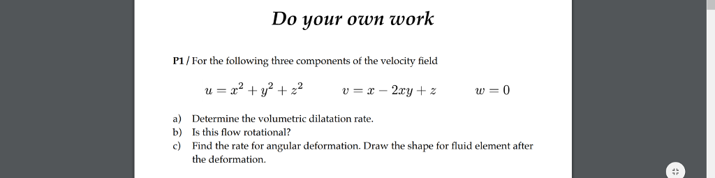 Solved Do your own w ork P1/For the following three | Chegg.com