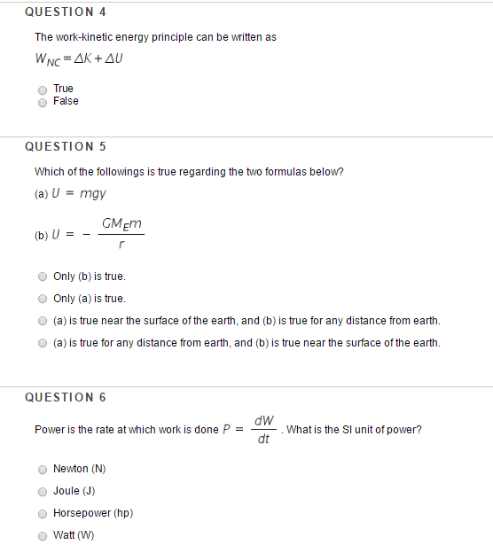 Solved The work-kinetic energy principle can be written as | Chegg.com