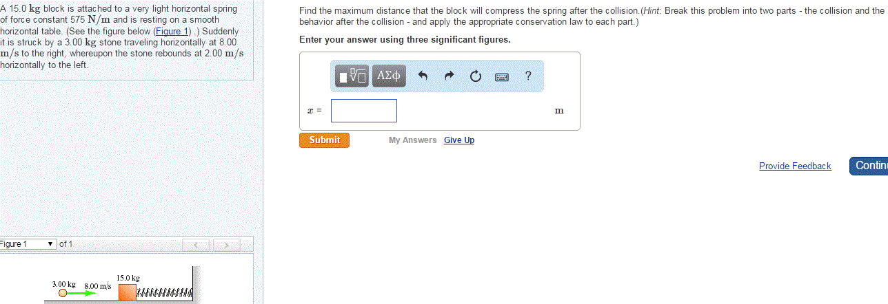 Solved A 15.0 kg block is attached to a very light | Chegg.com