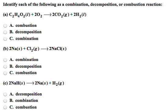 Solved dentify each of the following as a combination, | Chegg.com