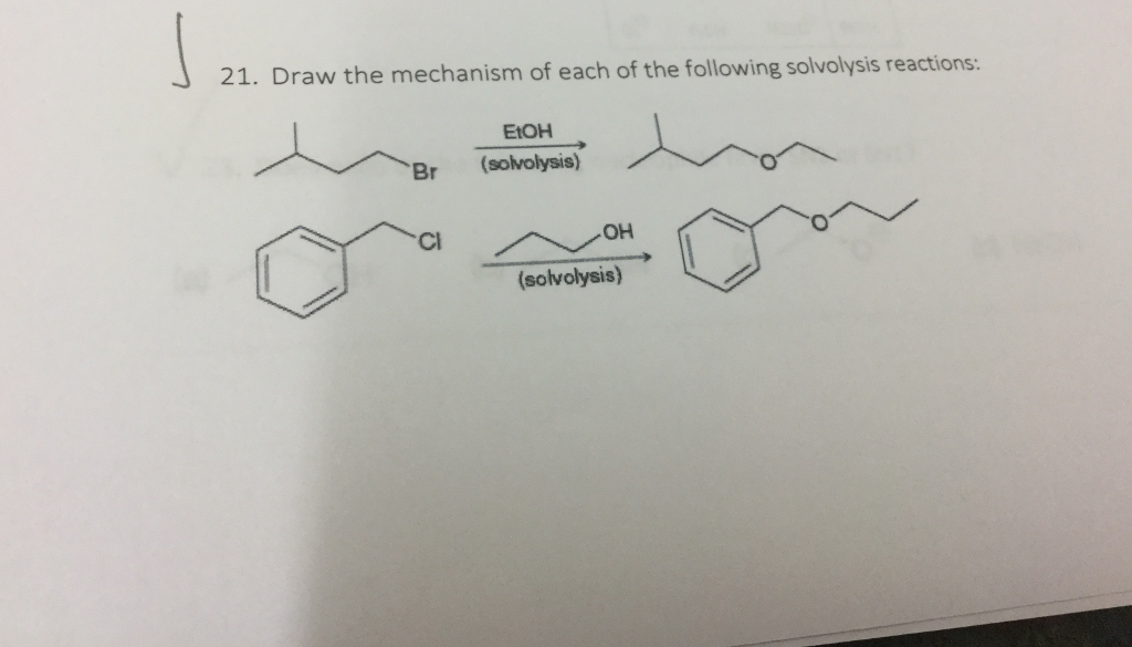 Solved Draw the mechanism of each of the following | Chegg.com
