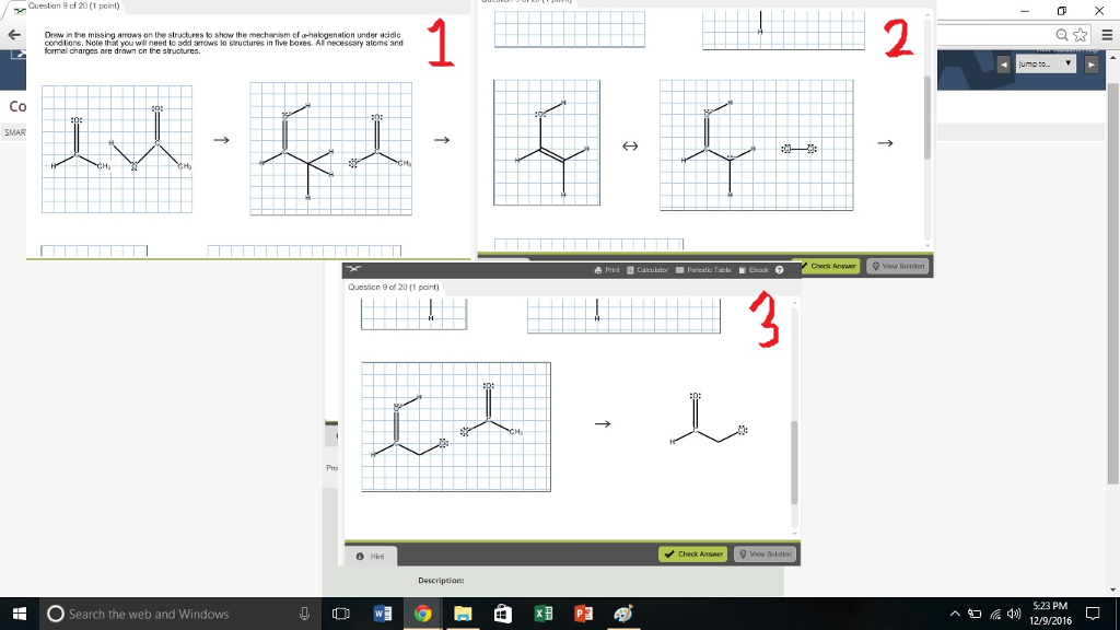 Solved Draw in the missing arrows on the structures to slow | Chegg.com
