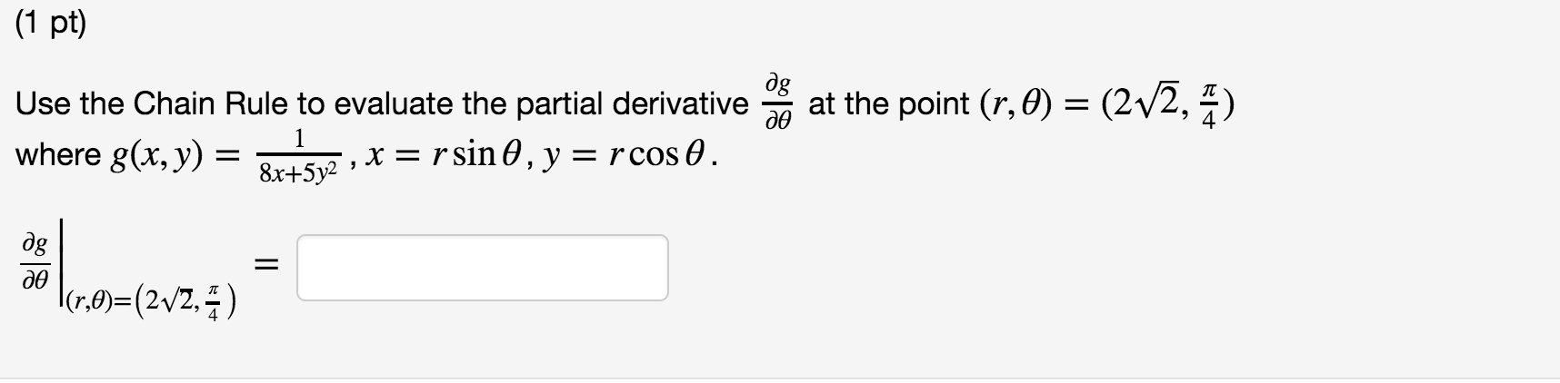 Solved Use the Chain Rule to evaluate the partial derivative | Chegg.com