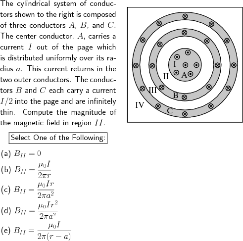 Solved The cylindrical system of conductors shown to the | Chegg.com