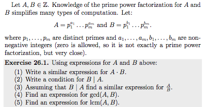 Solved Let A. B Element Z. Knowledge of the prime power | Chegg.com