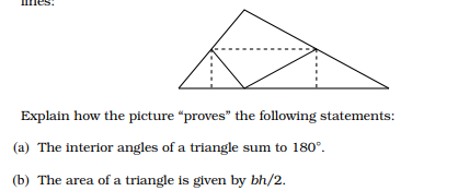 Solved (a) The interior angles of a triangle sum to 180° (b) | Chegg.com