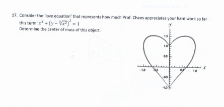 Solved 17. Consider the ?love equation? that represents how | Chegg.com