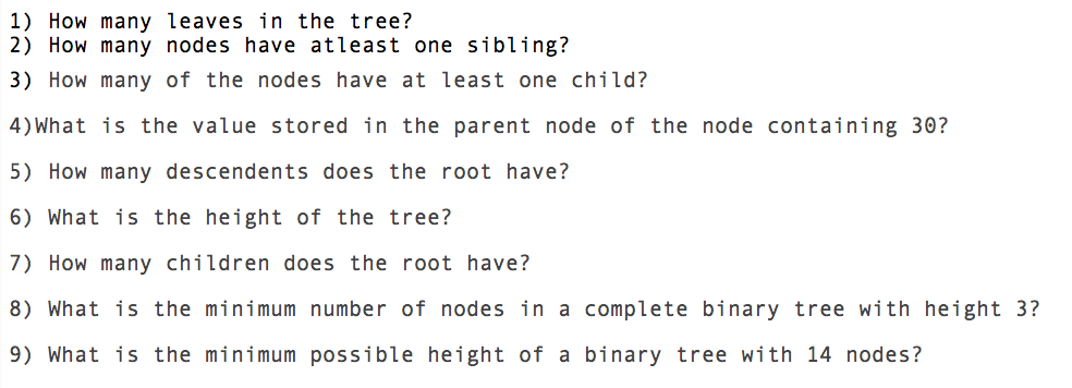 Solved How many leaves in the tree? How many nodes have | Chegg.com