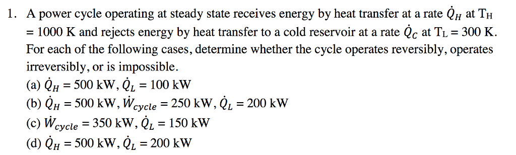 Solved A power cycle operating at steady state receives | Chegg.com