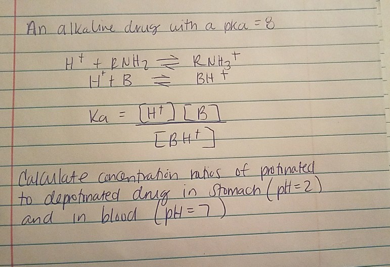 Solved What is the concentration ratios of protonated and | Chegg.com