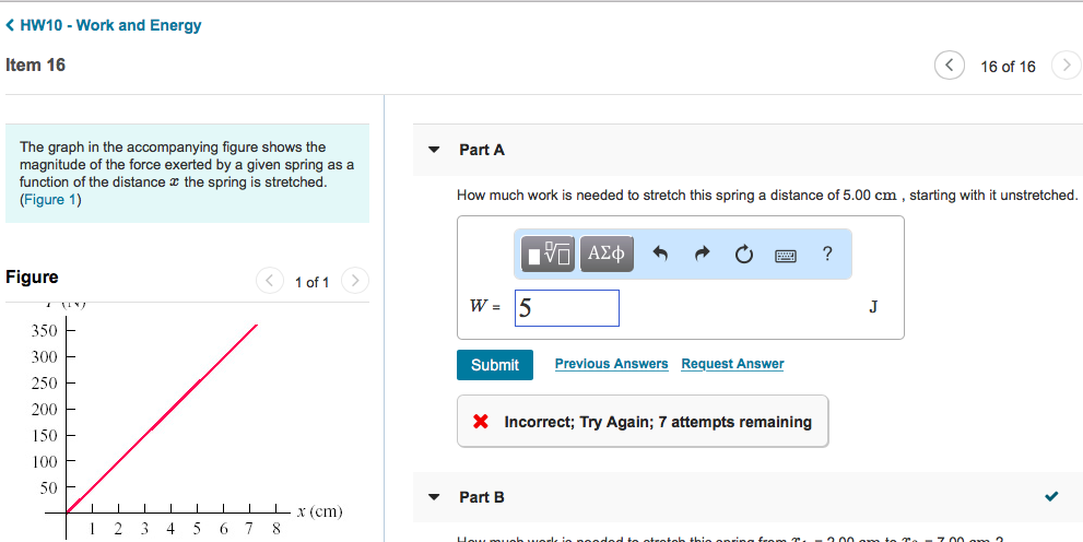 Solved HW10- Work and Energy Item 16 16 of 16 The graph in | Chegg.com