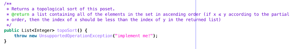 Solved Topological order: Write a java function | Chegg.com