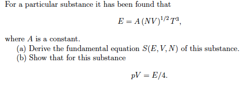 Solved For a particular substance it has been found that A | Chegg.com