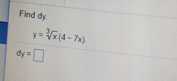 Solved 2x+6 2 Find dy for y- dy- | Chegg.com