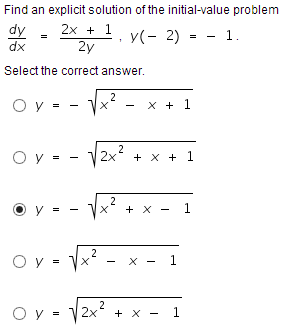 Solved Find an explicit solution of the initial-value | Chegg.com