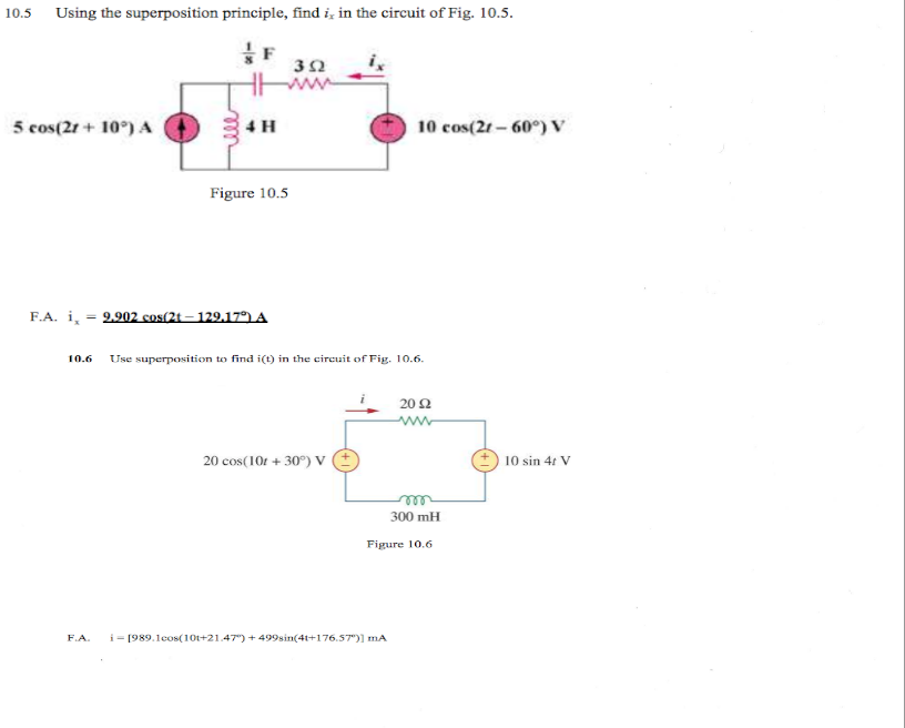 Solved Using the superposition principle, find ix in the | Chegg.com Solved Using the superposition principle, find ix in the | Chegg.com