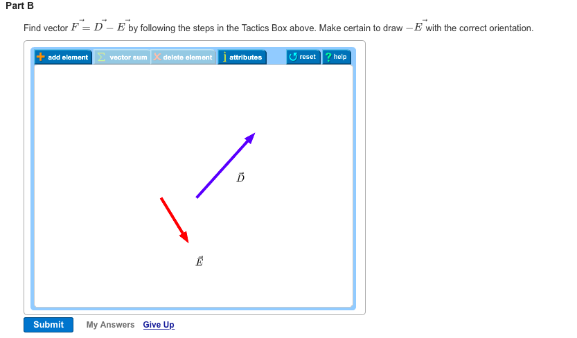 Solved Part A Find vector C = A-B by following the steps in | Chegg.com