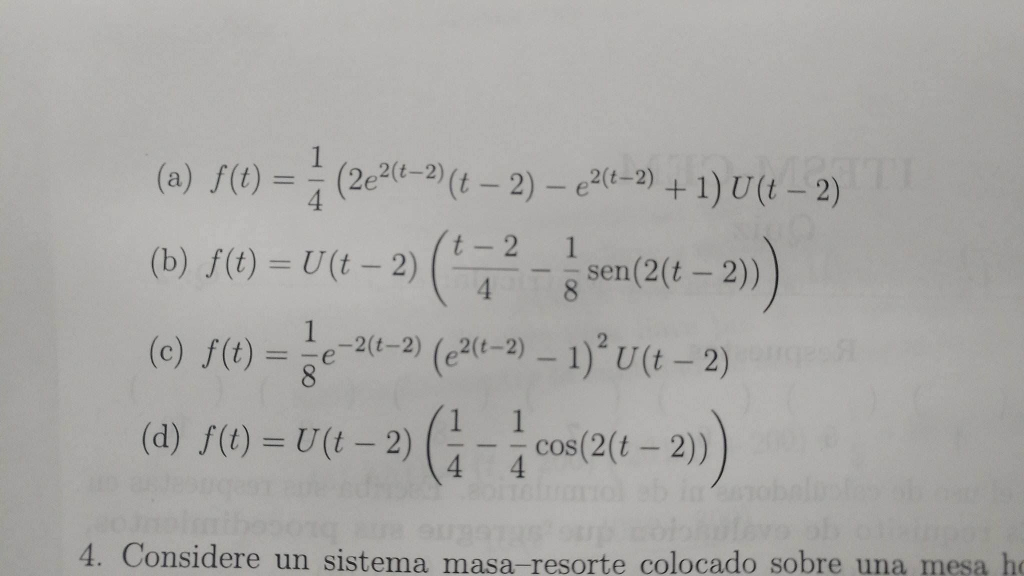Solved 2 F(s) = s(s2+4) s (S | Chegg.com