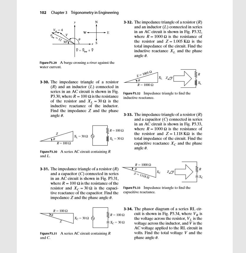 Solved 102 Chapter 3 Trigonometry in Engineering 3-32. The | Chegg.com