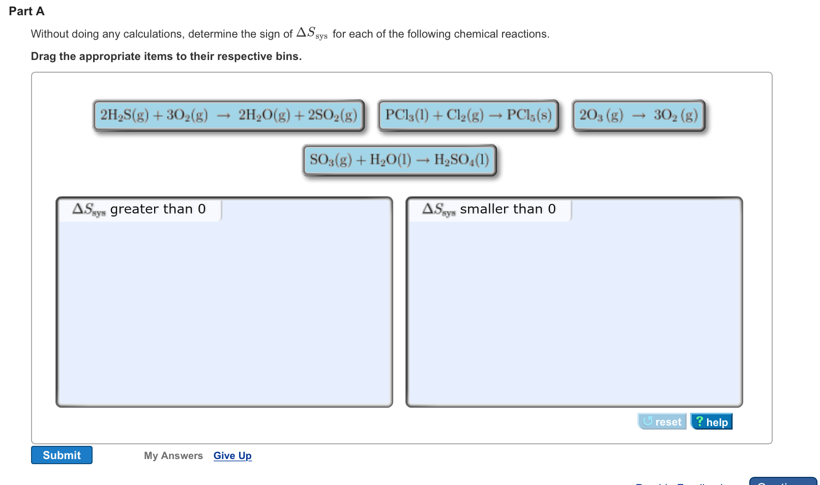 Solved Without doing any calculations, determine the sign of | Chegg.com