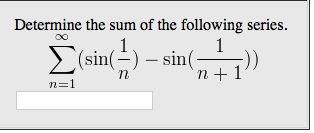 Solved Determine the sum of the following series. | Chegg.com