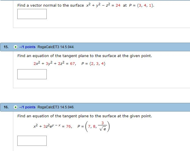 Solved Find a vector normal to the surface x2 + y2-22-24 at | Chegg.com