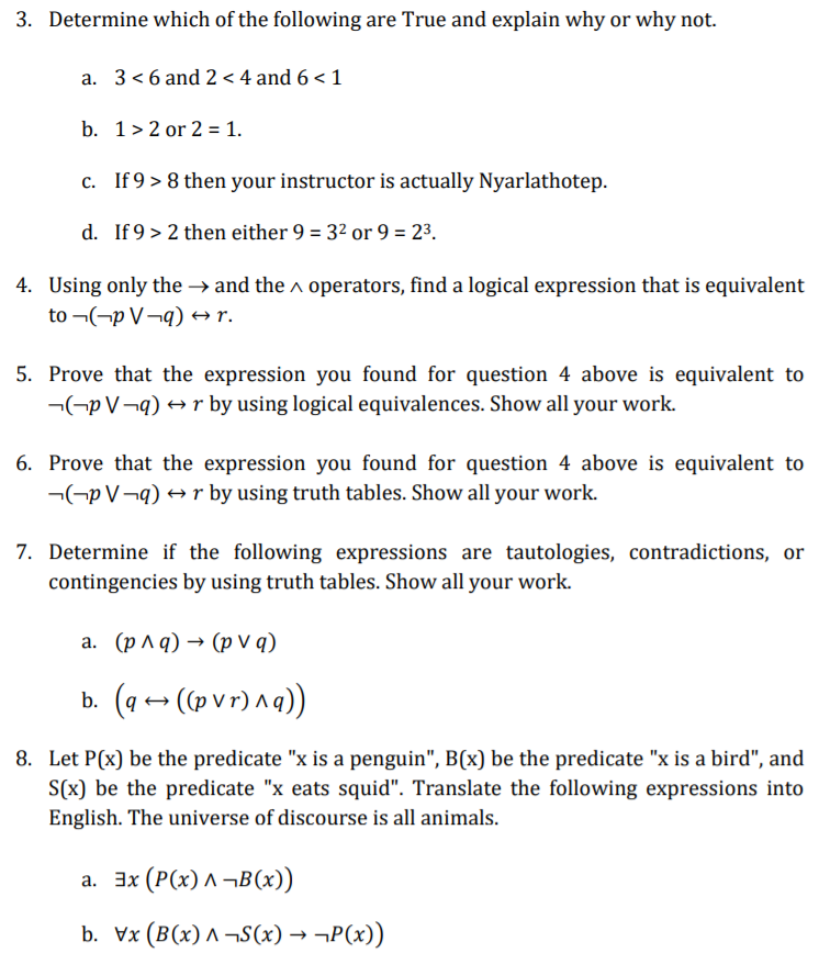 Solved Let p be the proposition "It is September", q be the | Chegg.com