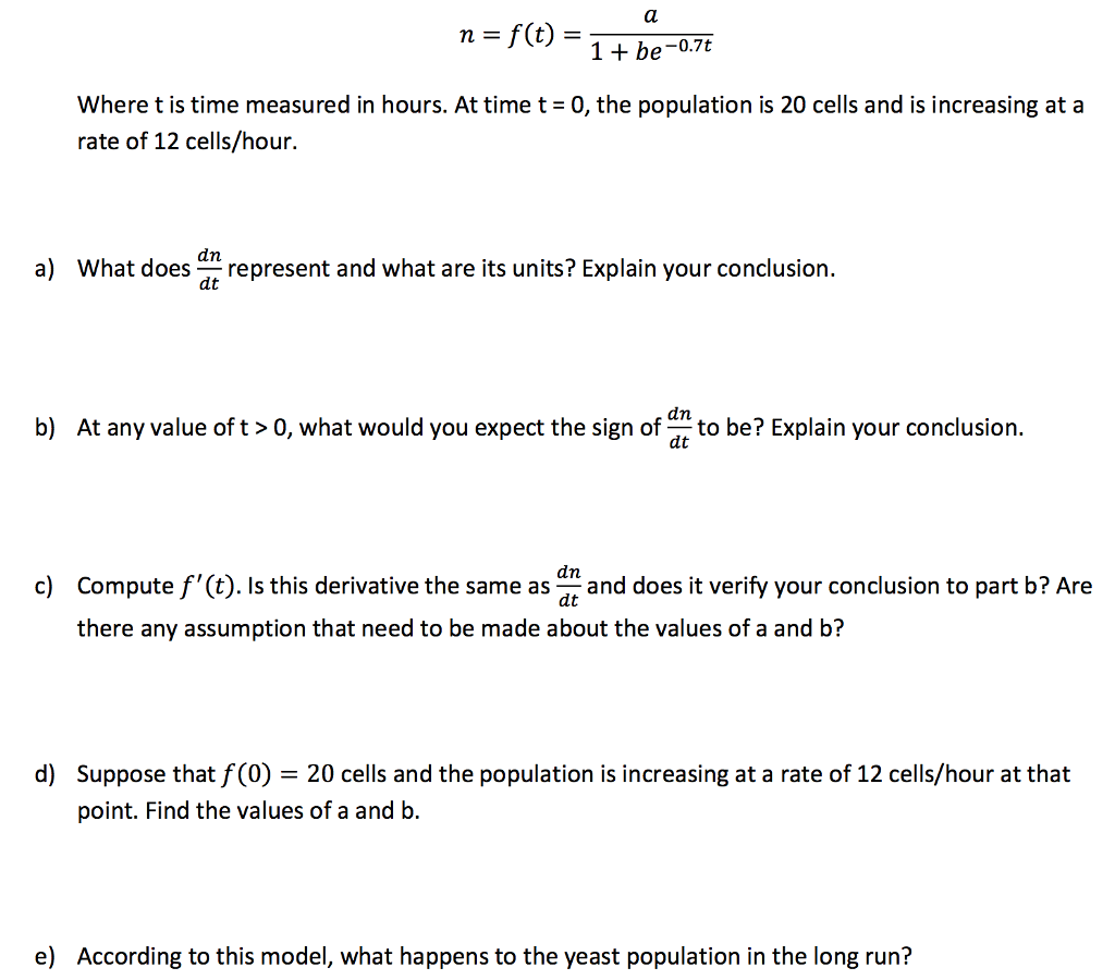 Solved The number of yeast cells in a laboratory culture | Chegg.com