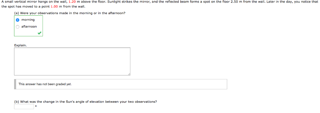 Solved A small vertical mirror hangs on the wa, 1.20 m above | Chegg.com