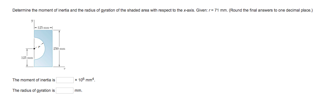 Moment of inertia of a circle given radius of gyration - gsephoto