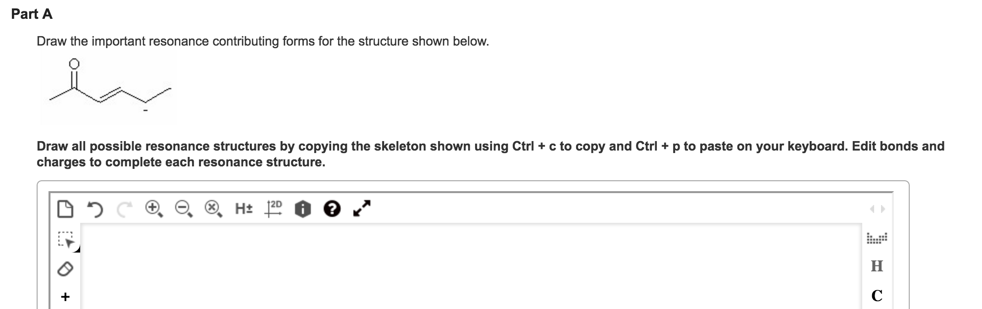 Solved Part A Draw the important resonance contributing | Chegg.com